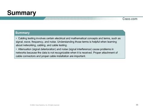 Ppt Chapter 2 Cable Testing Cabling Lans And Wans Ethernet Fundamentals Powerpoint