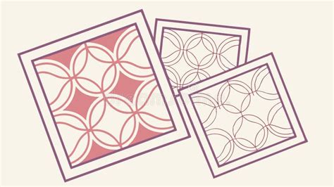 Geometric Square Tile Patterns Modern Design Abstract Illustration Element Vector Design