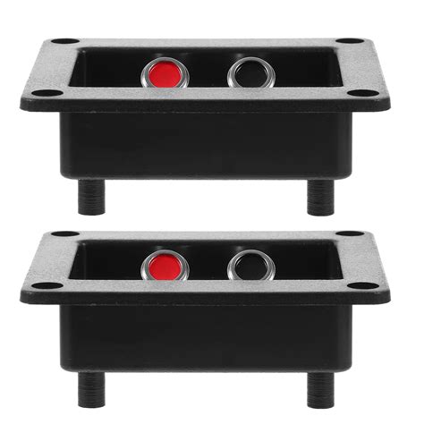 Phlegsive 2pcs Speaker Terminals Connectors Speaker Binding Post Plate Speaker Terminal Cups