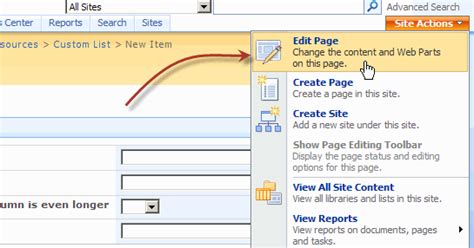 My Sharepoint Blog How To Get Column Names To Wrap In Sharepoint 2007 New Item Forms Newformaspx