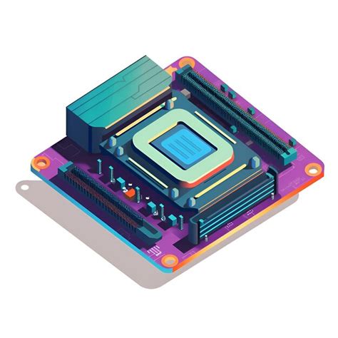 Premium Ai Image Isometric Microchip Icon 3d Isometric Illustration