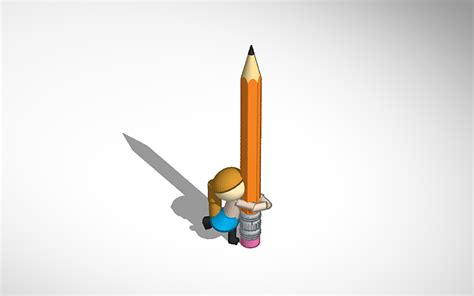 3d Design Monika Hugging Pencil Tinkercad