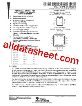 SNJ55452BJG Datasheet(PDF) - Texas Instruments