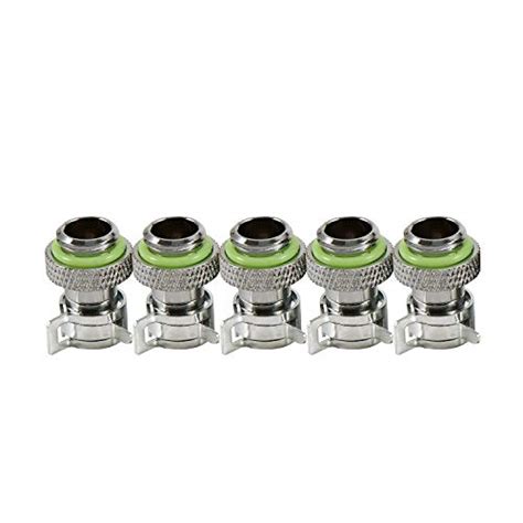 Yoligan Lot De 5 Barbes Pour Radiateur De Refroidissement à Eau G1 4 En Cuivre Chromé Refroidi à