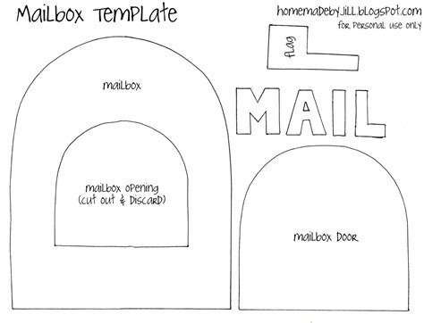Mailbox Template Printable Printable Calendars AT A GLANCE