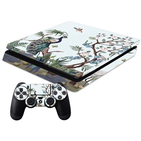 Chinoiserie Fabric Skin For Sony Ps4 Slim And Controller Combo — Mightyskins