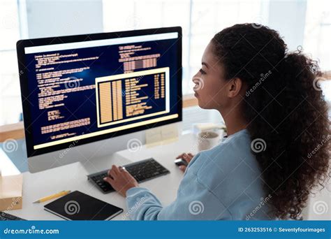Woman Testing Computer Software Stock Photo Image Of Creativity Software 263253516