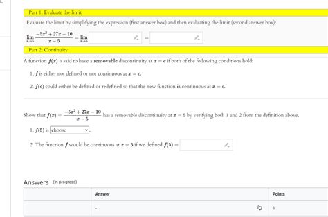 Solved Part Evaluate The Limit Evaluate The Limit By Chegg