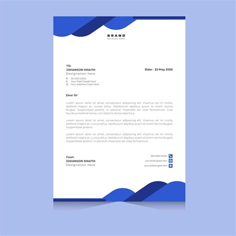 Premium Vector Corporate Blue Brochure Template