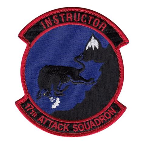 17 Atks Instructor Patch 17th Attack Squadron