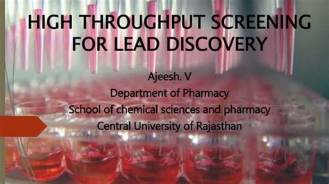 High Throughput Screening Ppt