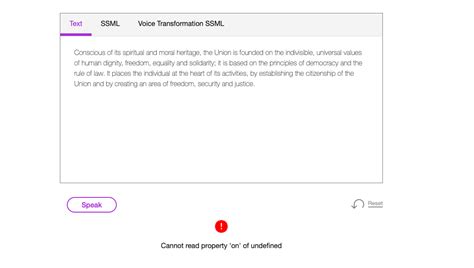 Text To Speech Demo Returns 500 Error · Issue 111 · Watson Developer