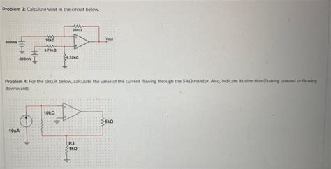 solved problem 3 calculate vout in the circuit below