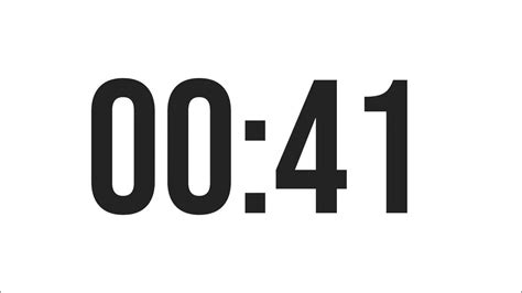 1 Minute Countdown Timer 60 Seconds Timer Youtube