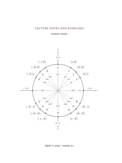 lecture notes pdf trigonometric functions function mathematics