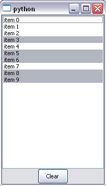 Python Clearing Selection In Qlistwidget Stack Overflow