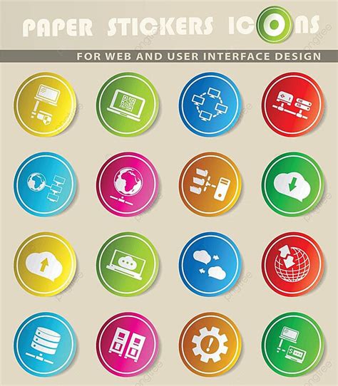 Server Icon Set Sign Set Security Vector Sign Set Security PNG And Vector With Transparent