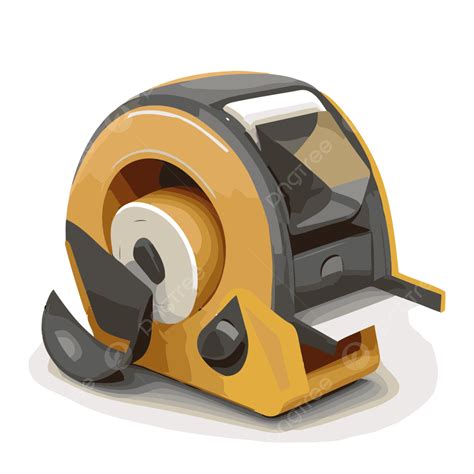 테이프 디스펜서 벡터 스티커 클립 아트 종이 롤 만화 노란색 테이프 디스펜서 상표 클립 아트 Png 일러스트 및 벡터 에 대한 무료 다운로드 Pngtree