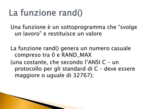 Ppt Generazione Di Numeri Casuali In Dev C Powerpoint Presentation Id5623972
