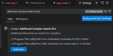 How To Specify Compiler Path For Cmake In Vscode For Mbed Ce Projects Mbed Os Arm Mbed Os
