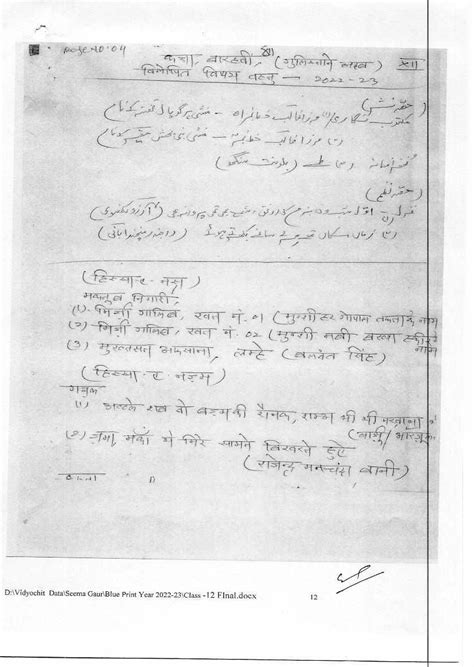 Mp Board 12th Syllabus 2024 Mpbse Class 12 Syllabus Pdf In Hindi And English Medium