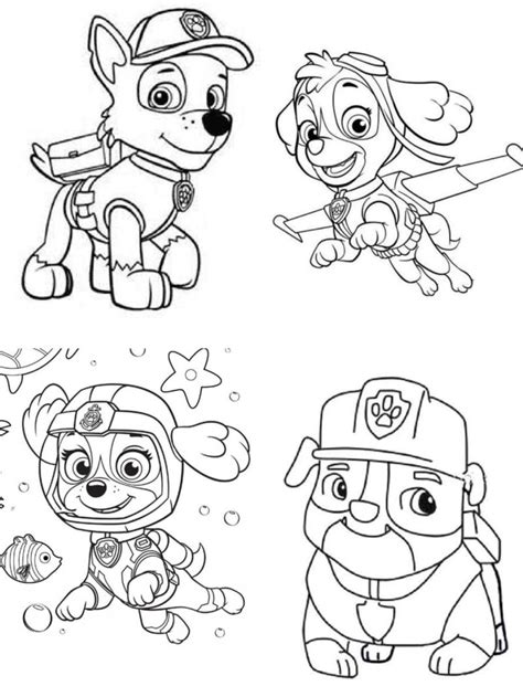 简笔画汪汪队 汪汪队小克简笔画汪汪队 苗苗知道