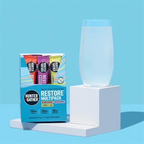 Hunter And Gather Restore Electrolytes Variety Box 30 Sachets