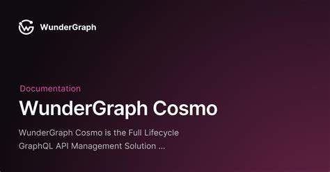 Wundergraph Cosmo Wundergraph