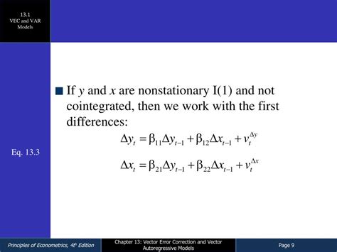 Ppt Chapter 13 Vector Error Correction And Vector Autoregressive