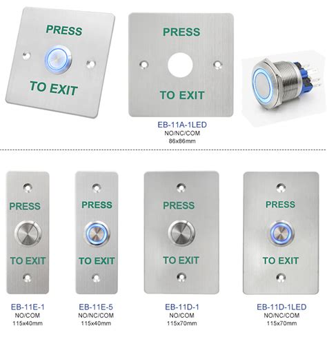 Stainless Steel Access Control Exit Button Oem Manufacturer S4a Access Control