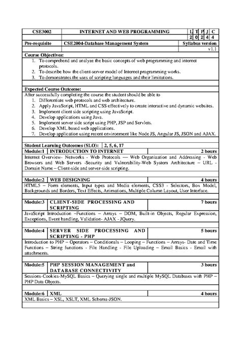 cse3002 internet and web programming eth 1 cse3002 internet and web programming lt p j c 2 0