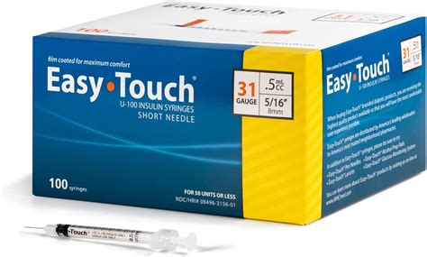 Bd Ultra Fine Insulin Syringes 31g 1cc 516 90bx Health