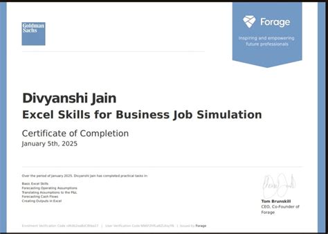Divyanshi Jain On Linkedin Excited To Share That I Have Completed The Goldman Sachs Virtual…