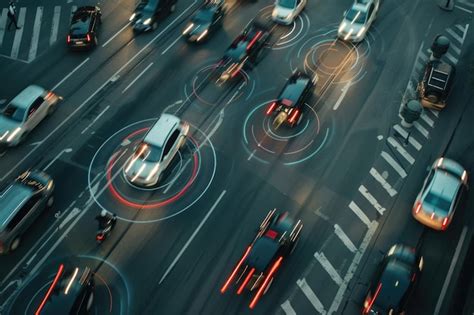 Premium Photo Transportation Technology And Traffic Control With Iot For Mobility Services