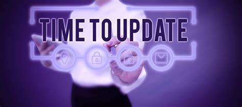 Text Sign Showing Time To Updatethe Latest Information About A