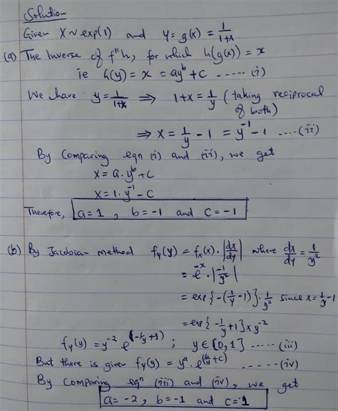 [solved] using the formula for the monotonic case the random variable