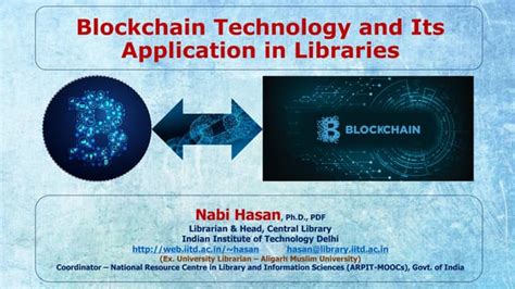 Blockchain Technology And Its Application In Libraries Pdf