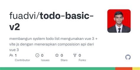 Github Fuadvitodo Basic V2 Membangun System Todo List Mengunakan Vue 3 Vite Js Dengan