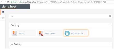 install ssl certificate with letsencrypt sierra website hosting