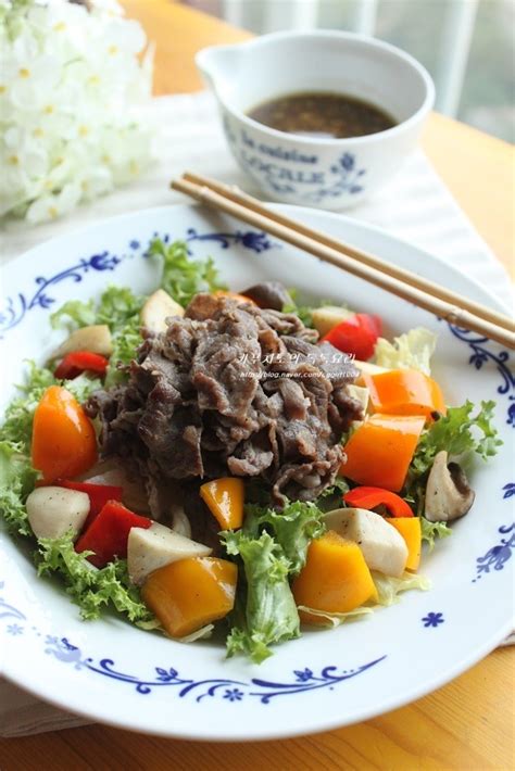 소고기 야채 샐러드