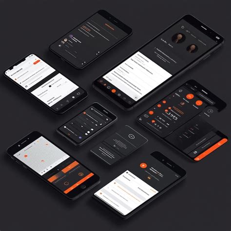 Ui Kit For Mobile Apps Including Buttons Forms And Icons With
