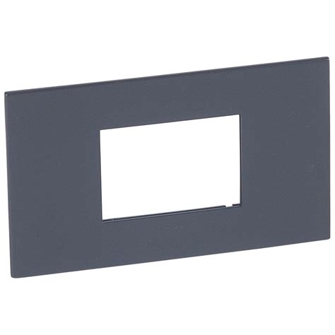 Arteor Surround Plate Shaver Socket 3 Module Square Graphite Simkiss Solutions