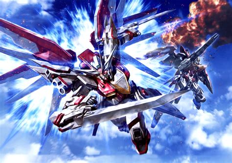 Suit Wallpapers For Mobile Blue And White Gundam Robot Mobile Suit
