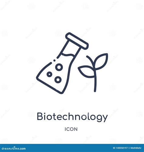 Linear Biotechnology Icon From General Outline Collection Thin Line