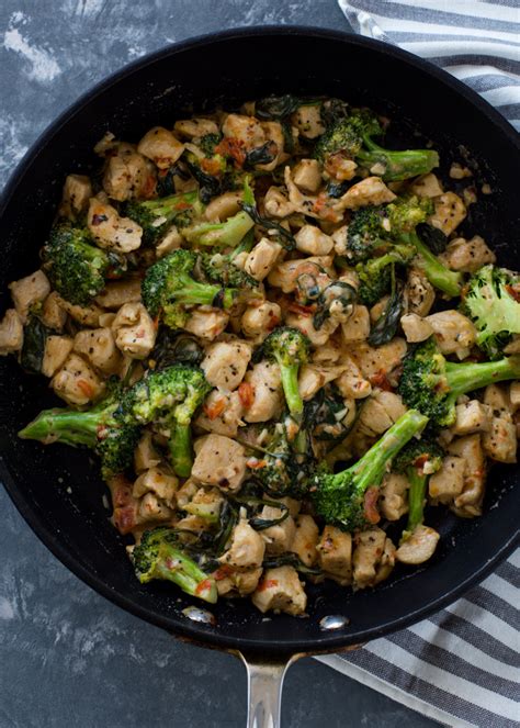 Keto Garlic Chicken With Broccoli And Spinach Gimme Delicious