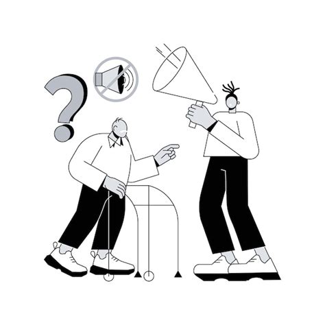 Premium Vector Deafness And Hearing Loss Abstract Concept Vector