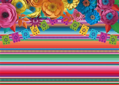 Mexican Fiesta Party Backdrop 10x8ft Fiesta Party