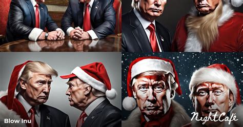 Putin And Trump As Santa Claus Photorealistic Ai Art