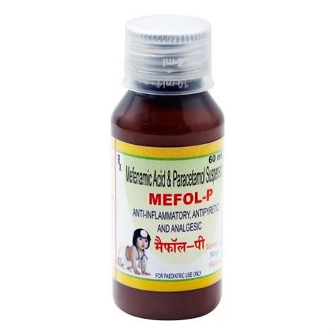Mefol P Mefenamic Acid Paracetamol Suspension 100 Mg At ₹ 38bottle In Mumbai