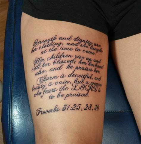 Womens Small Bible Verse Tattoos